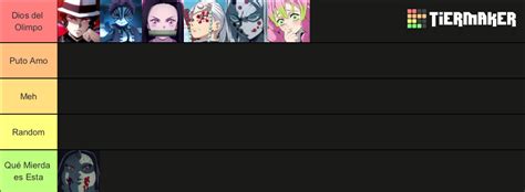 Todos Los Personajes De Kimetsu No Yaiba Anime Tier List Community