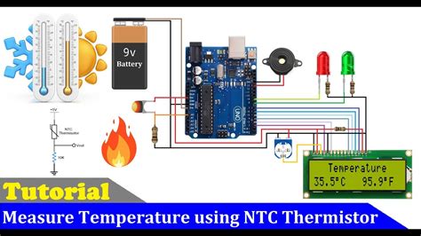 Make An Arduino Temperature Sensor Using Thermistor Circuit Off
