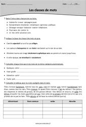 Exercice Nature Et Fonction Cm