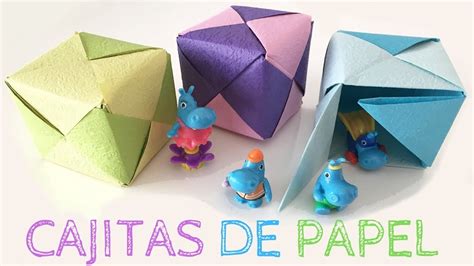 Cómo hacer una CAJA ORIGAMI YouTube