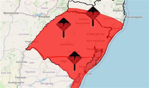 Alerta Vermelho Para Tempestade E Rajadas De Vento Superiores A 100 Km