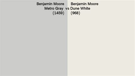 Benjamin Moore Metro Gray Vs Dune White Side By Side Comparison