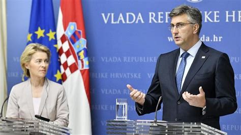 Fon Der Lajen Plenkovi I Rute Sti U U Bih Zakazan Sastanak U