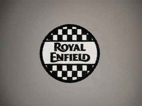 Parche Bordado Royal Enfield Reflectivo Con Bandera Pits Cuotas Sin