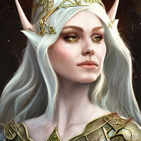 Elven Queen Character Portrait By Magali Villeneuve Stable Diffusion