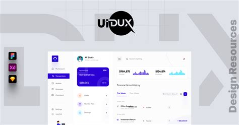 Finance Dashboard UI Concept Figma Adobe XD Resources UI Dux