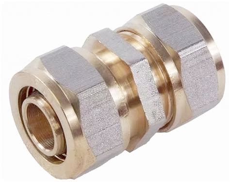 Mufa PEX skręcana złączka 16x16 mm złączki mosiężne pex al pex
