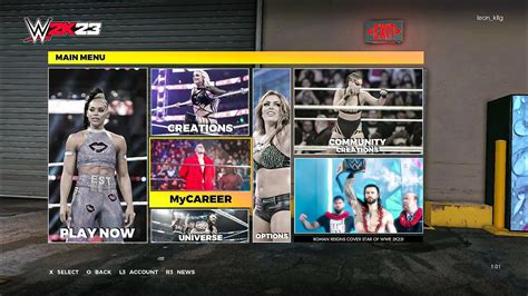 WWE 2K23 First Look Main Menu Road To WrestleMania Concept YouTube