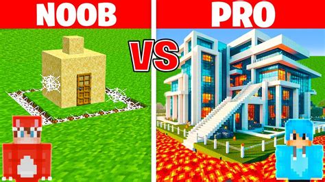 NOOB Vs PRO SAFEST SECURITY HOUSE BUILD CHALLENGE In Minecraft YouTube
