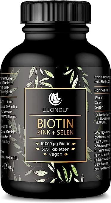 Biotin Hochdosiert 10 000 Mcg Pro Tablette 365 Vegane Tabletten 1