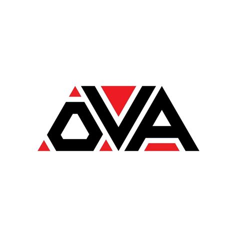 création de logo de lettre triangle ova avec forme de triangle