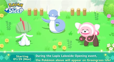 Pokémon Sleep realizará un evento con Dratini Ralts y Stufful