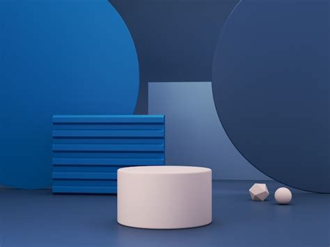 Premium Photo Minimal Scene With Podium And Abstract Background
