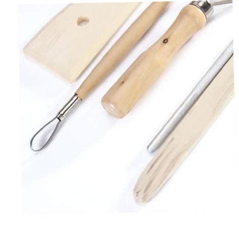 Ensemble d outils de modélisation en bois de bois de 8 pcs en bois et