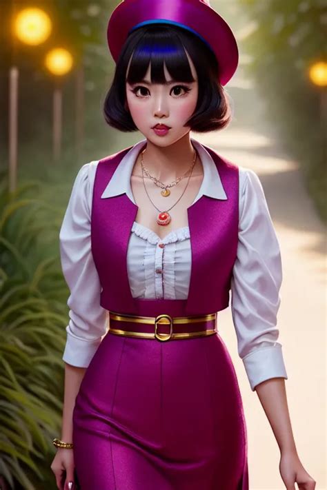 Dopamine Girl A Color Pencil Draw Of Eimi Fukada Wearing Willy Wonka