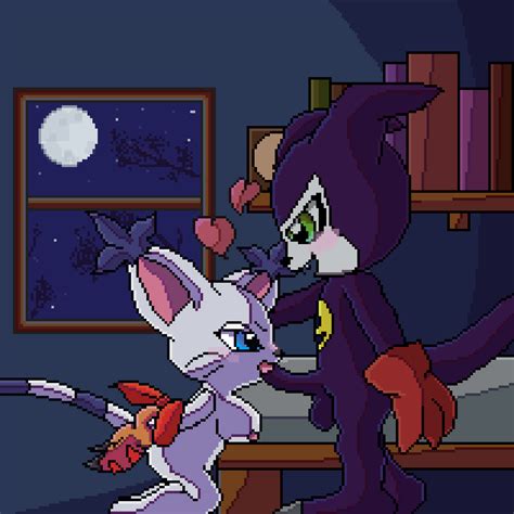 Rule 34 2d 2d Animation Animated Anthro Balls Bandai Namco Bed Big Breasts Blue Eyes Blush
