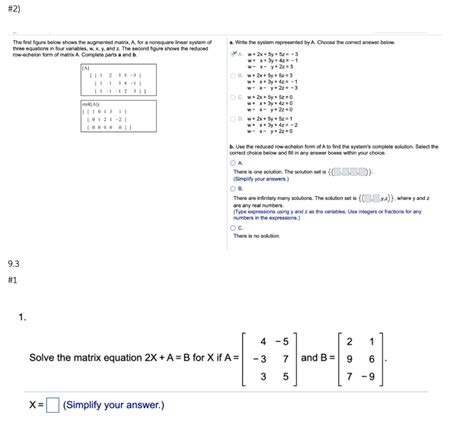 solved 14 solve the system of equations using matrices use
