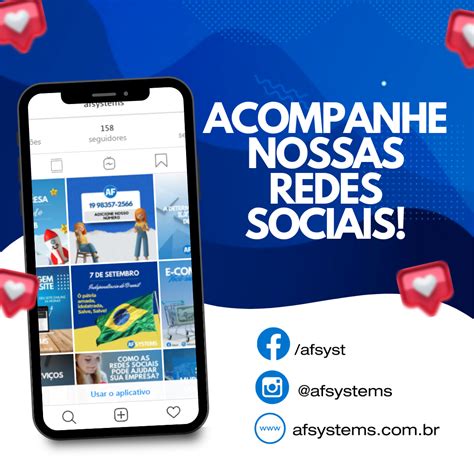 Acompanhe Nossas Redes Sociais AF Systems