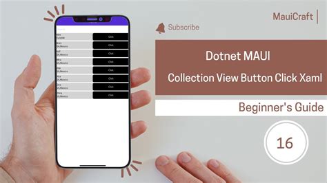 Dotnet Maui Collection View Button Clicks In Xaml Youtube