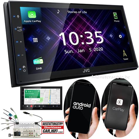 Monsteraudio JVC KW M565DBT 2 DIN Autoradio Mit Apple Carplay Android