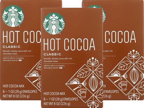 Amazon Starbucks Classic Hot Cocoa Rich Velvety Cocoa With