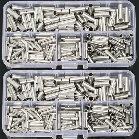 150pcs Non Insulated Butt Wire Connector Ferrules Electrical Cable