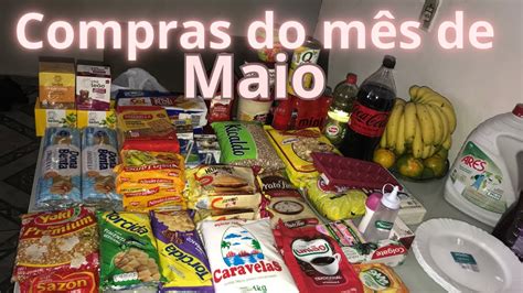 Compras do mês de maio comprei muita coisa YouTube