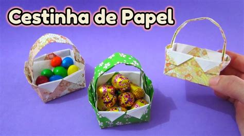 Como Fazer Cestinha De Papel Origami Basket YouTube