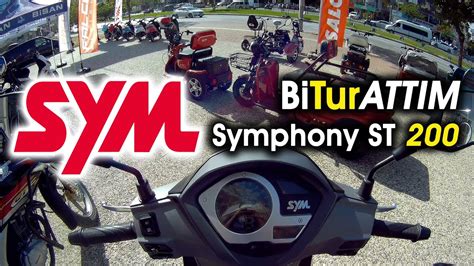 SYM Symphony ST 200 İle Bi Tur Attım YouTube