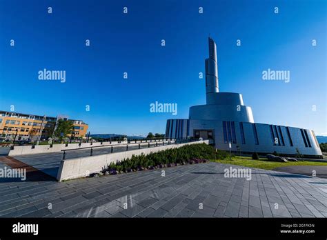 Northern Lights Cathedral Alta Norway Stock Photo Alamy