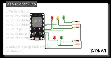 Traffic Lights Wokwi Esp Stm Arduino Simulator