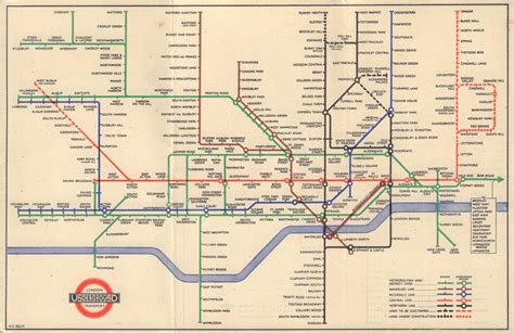 LONDON UNDERGROUND Tube Map Plan Central Line Extensions U C HARRY