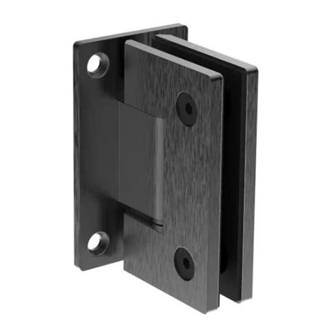 ZAWIAS DRZWI SZKLANYCH ŚCIANA SZKŁO T 6 10 CZARNY GS BLACK D B 990 1 S