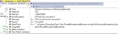 C Httpclient A Task Was Cancelled Syntaxfix