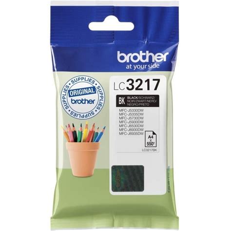 Tinteiro Brother LC3217BK Preto