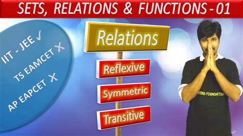 sets relations and functions 01 iit jee and eamcet basic definitions relations and types