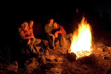 Sitting By Campfire
