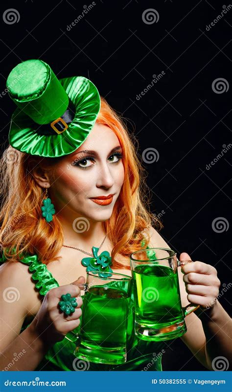 Girl Wearing Leprechaun Stock Image Image Of Cute Caucasian 50382555