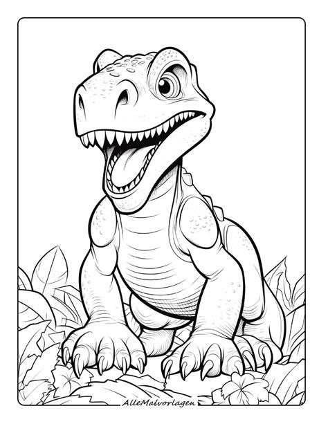 T Rex Ausmalbilder Zum Ausdrucken Und Herunterladen