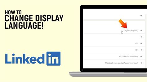 How To Change Language In Linkedin Web Easy Youtube