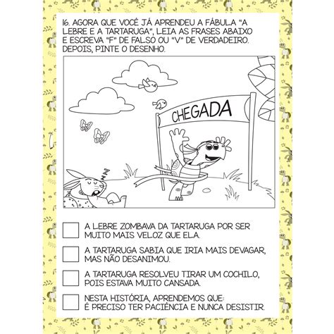 Interpretação de texto para 5º ano atividades sobre a lebre e a