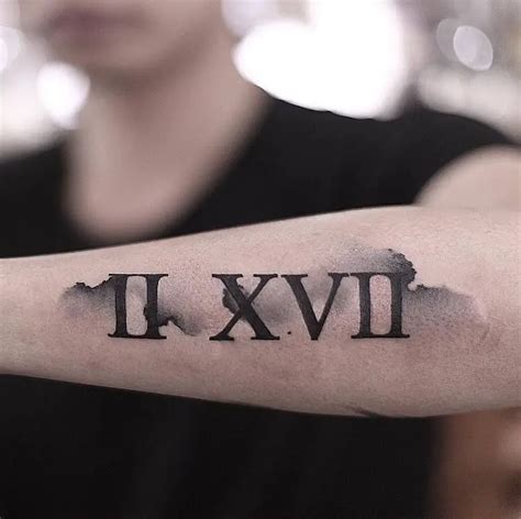 Roman Numeral Tattoos For Men
