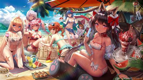 Pesta Pantai Pesta Anime Ecchi Pantai Wallpaper HD Pxfuel