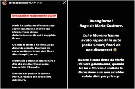 Uomini E Donne Mario Cusitore Dice Di Avere Avuto Rapporti Intimi Con
