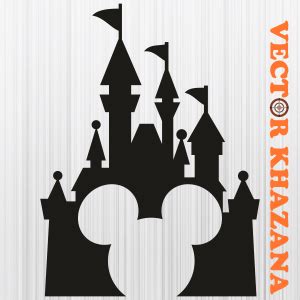 Mickey Head Castle SVG Mickey Mouse Head Castle PNG Disney Castle