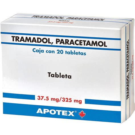 TRAMADOL PARACETAMOL Caja Blister 20 Tabletas De 37 5 325 Mg