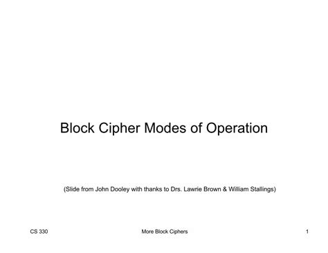 pdf block cipher modes of operation pdfslide