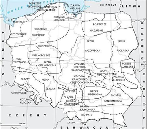 jak zaznaczyć na mapie krainy geograficzne Brainly pl