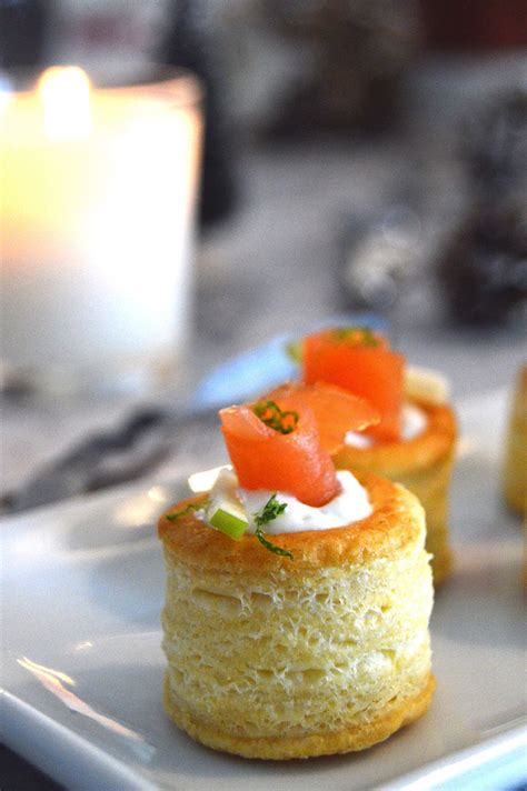 Minis vols aux vents saumon fumé citron vert Fourchette et Mascara