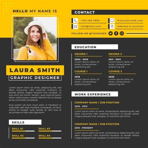Plantilla Cv Online Vector Gratuito Free Vector Freepik Freevector